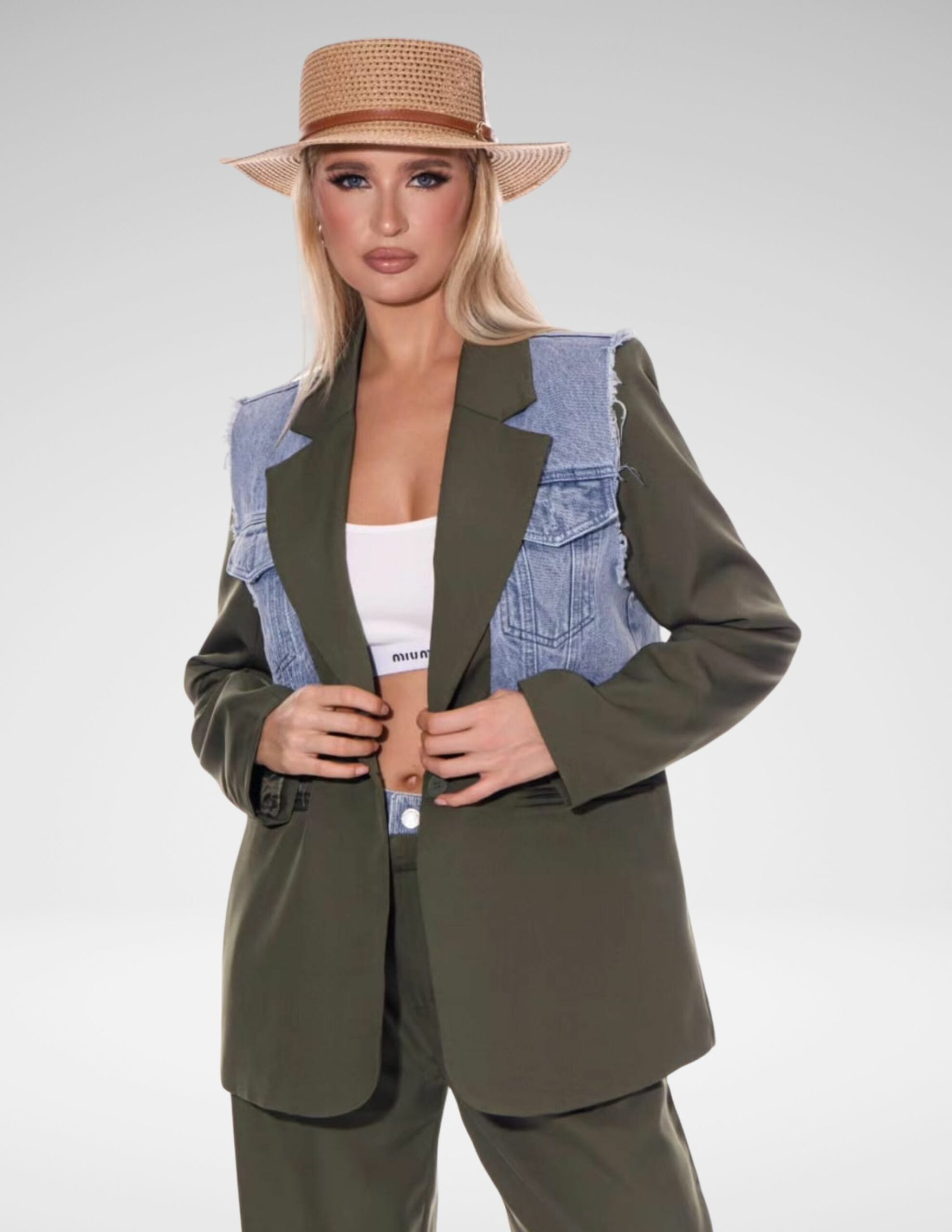 Set Verde Denim – Mell Showroom