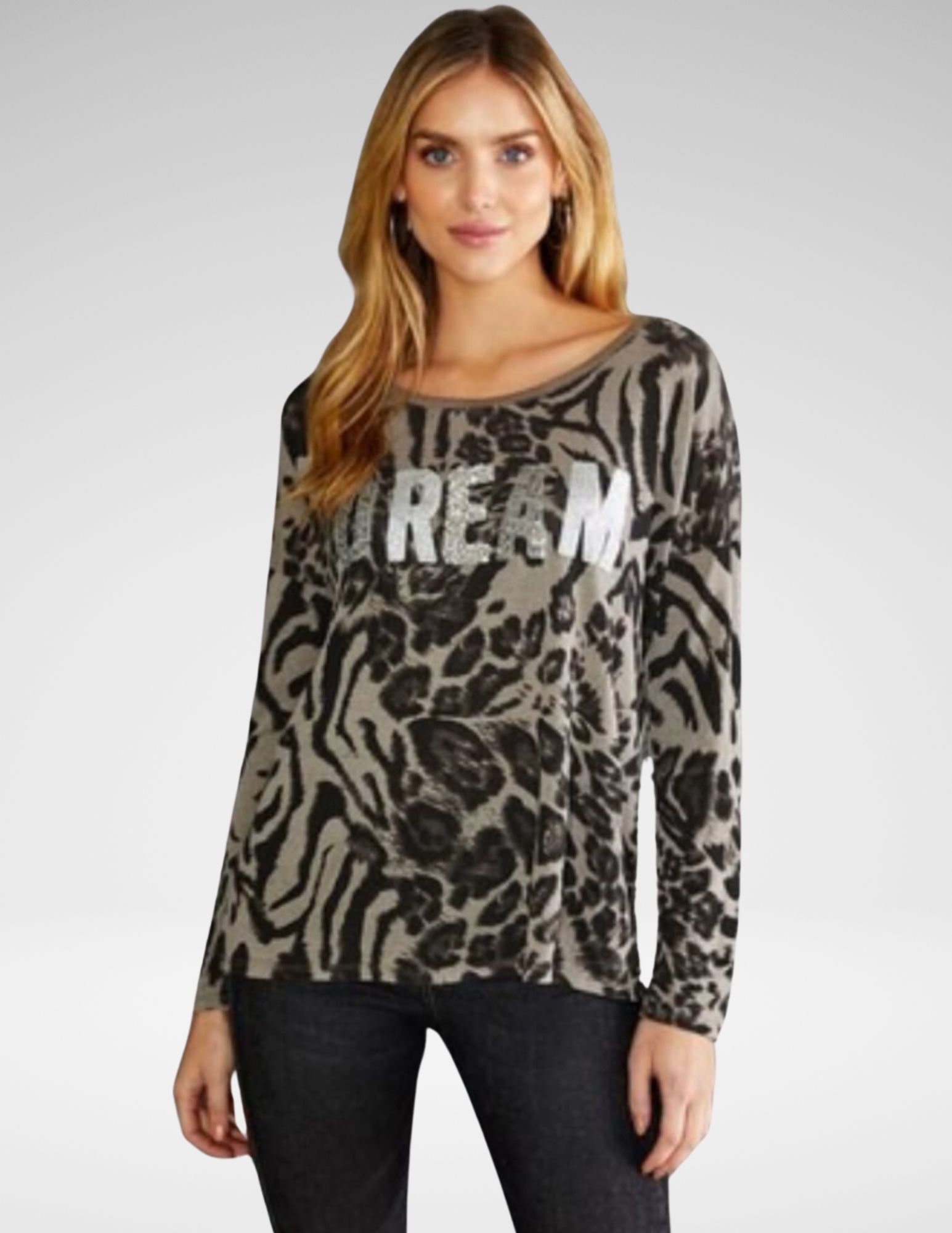 Sweater de Punto Estampado – Mell Showroom