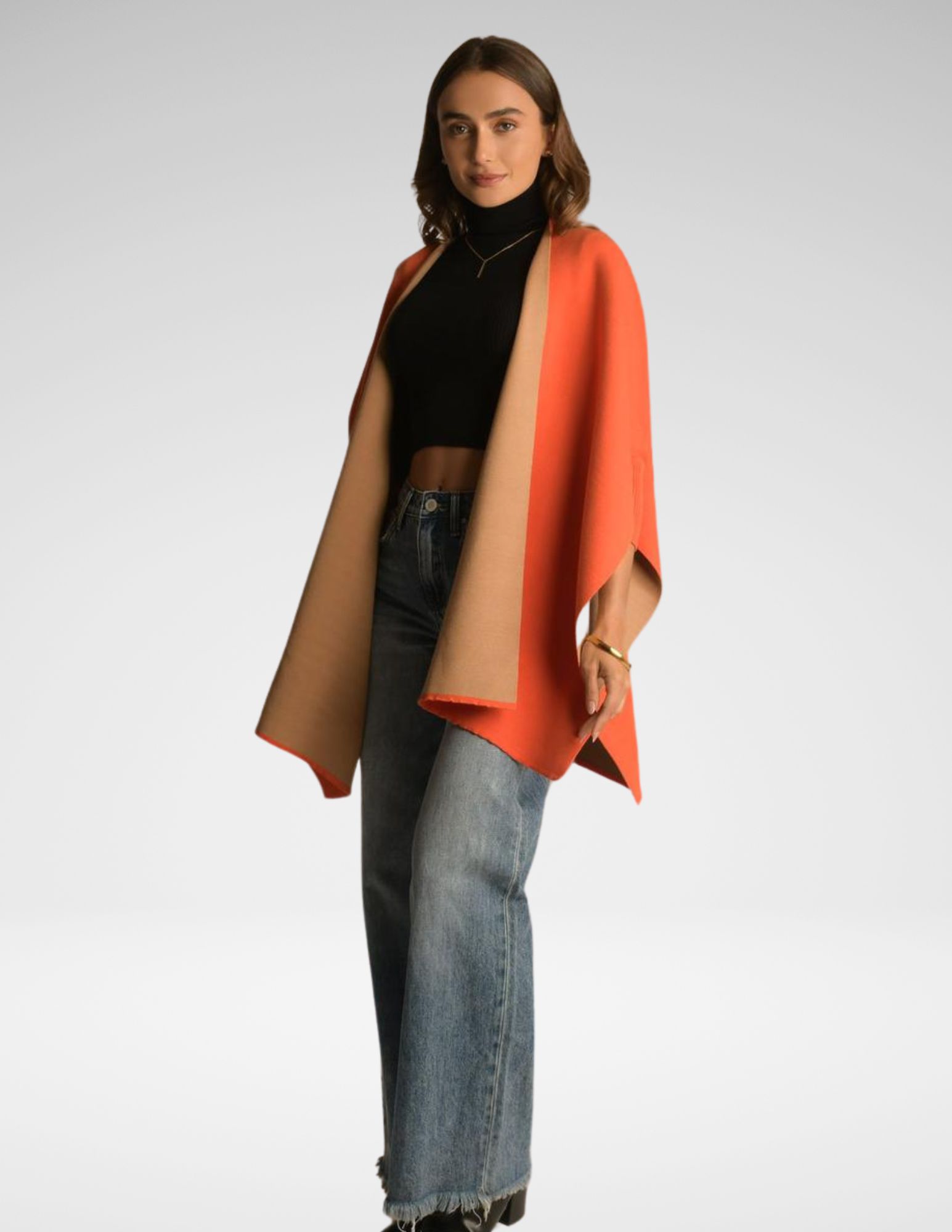 Capa Lana Naranja – Mell Showroom